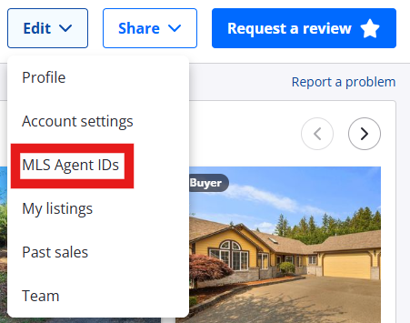 How do I add my MLS Agent ID to my Zillow profile?